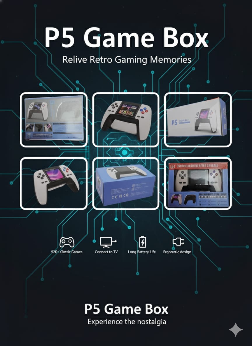 P5 Game Box Retro Handheld Gaming Console – Khatri