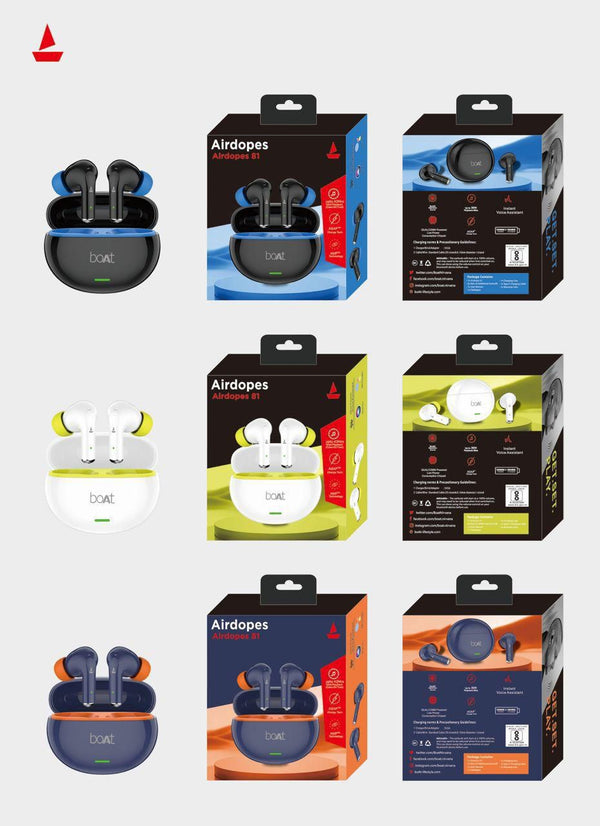 boAt Airdopes 81 True Wireless Bluetooth Earbuds – Khatri